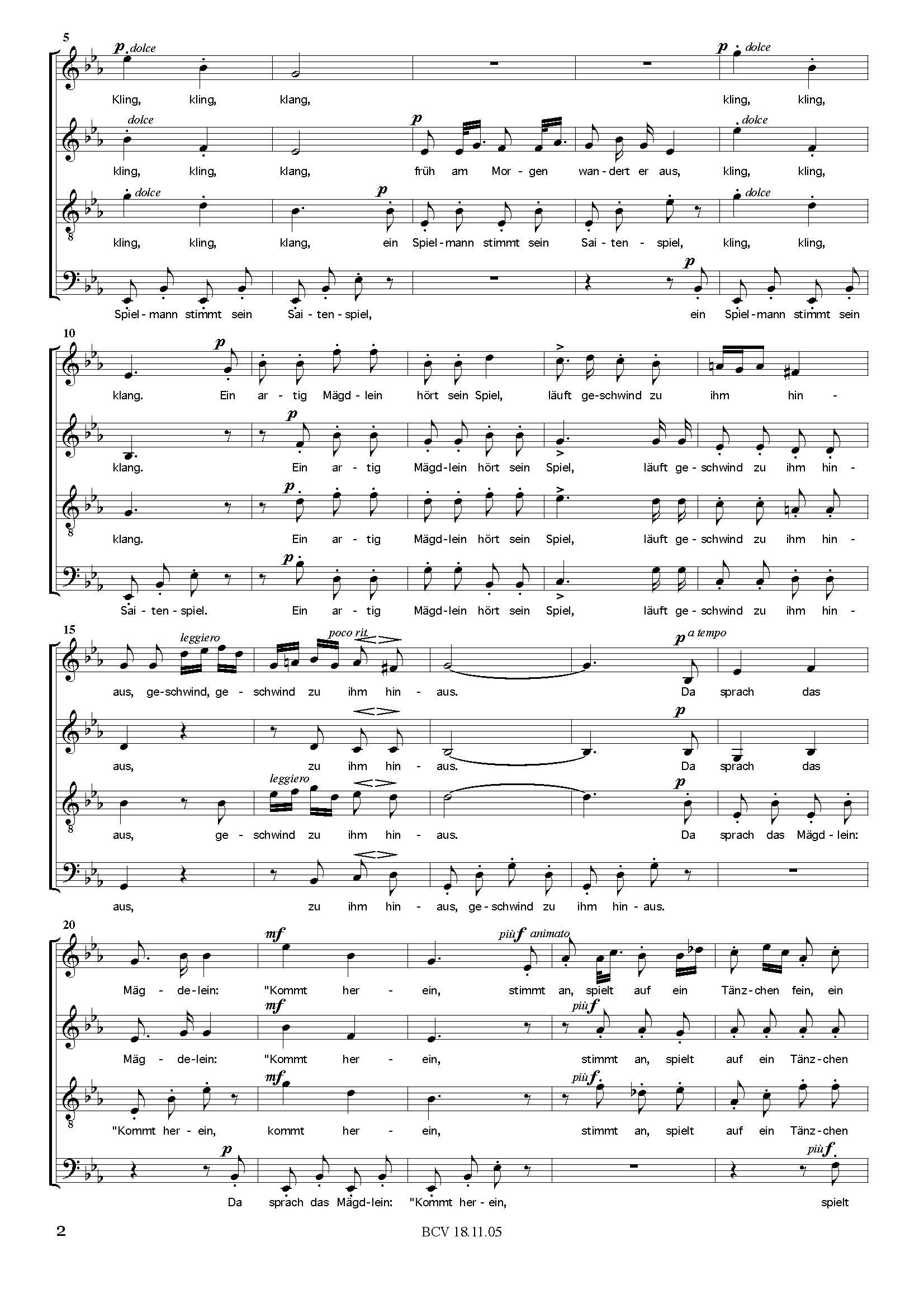 Spielmann und Mägdelein - Edition Sonat-Verlag