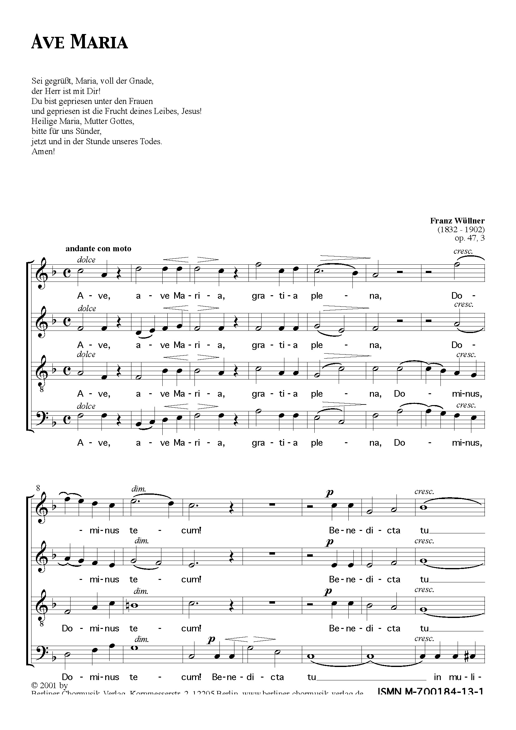 Ave Maria - Edition Sonat-Verlag