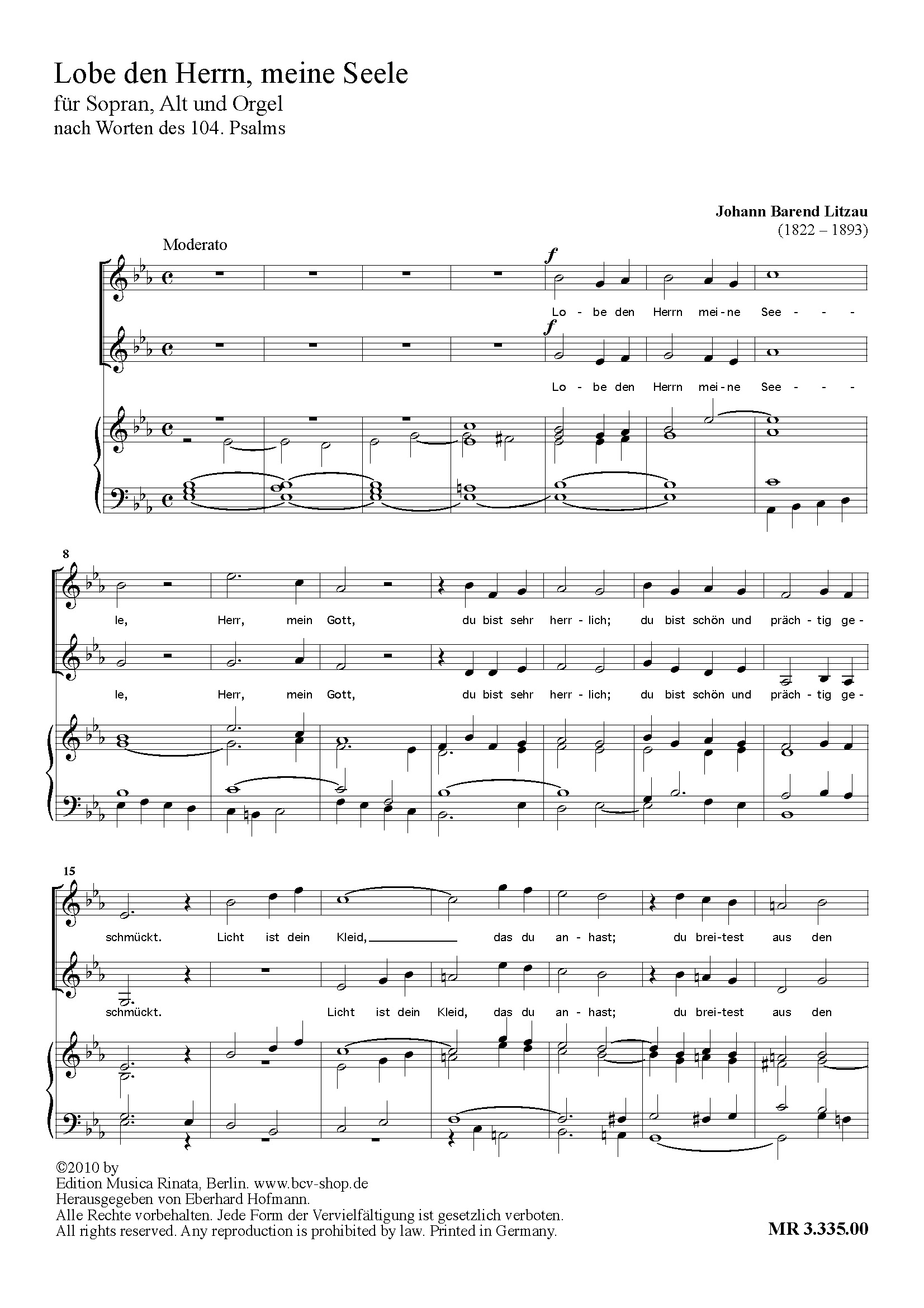 Lobe den Herrn, meine Seele - Edition Sonat-Verlag