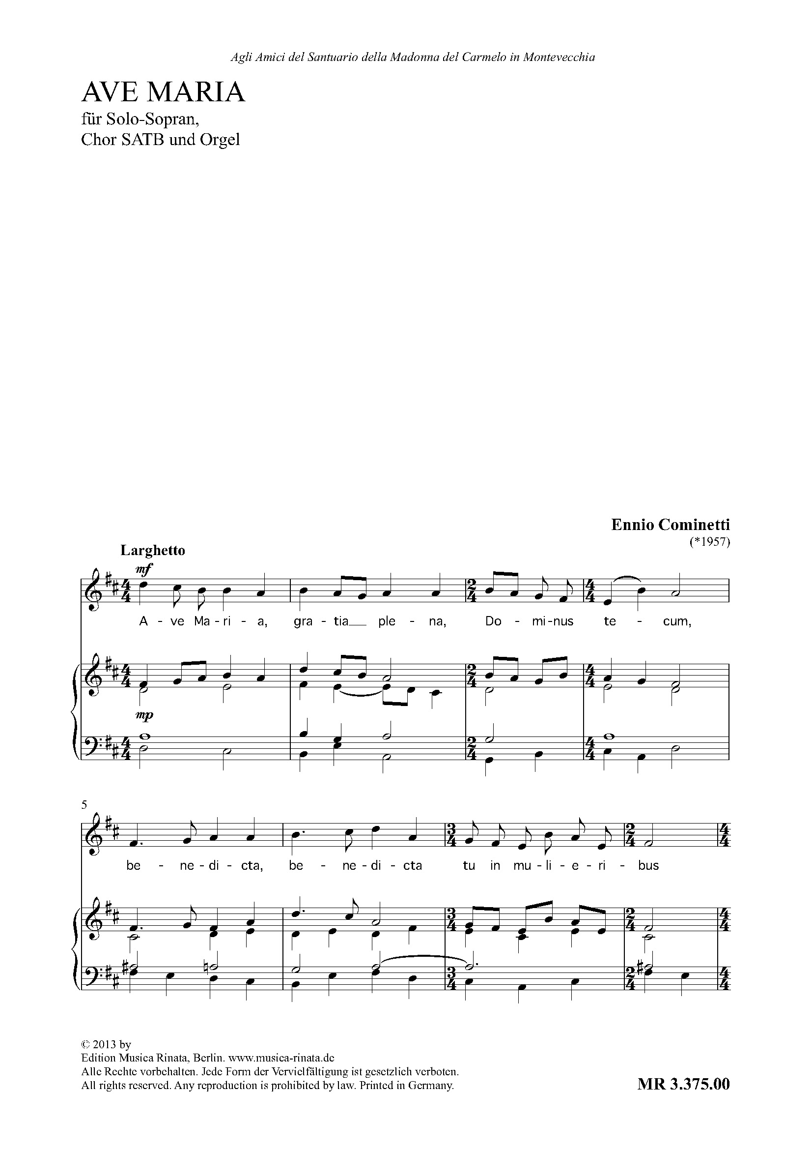 Ave Maria - Edition Sonat-Verlag
